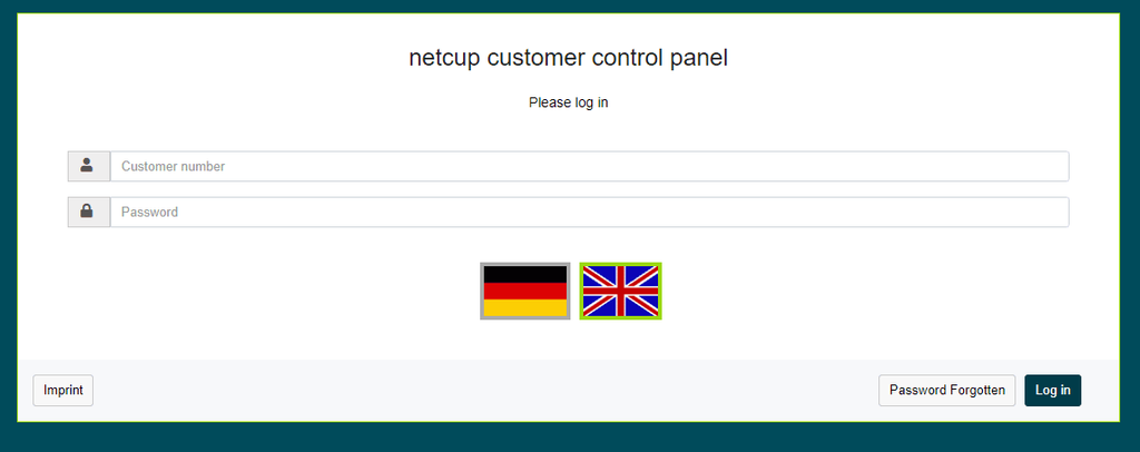 Logging In to the Customer Control Panel (CCP)